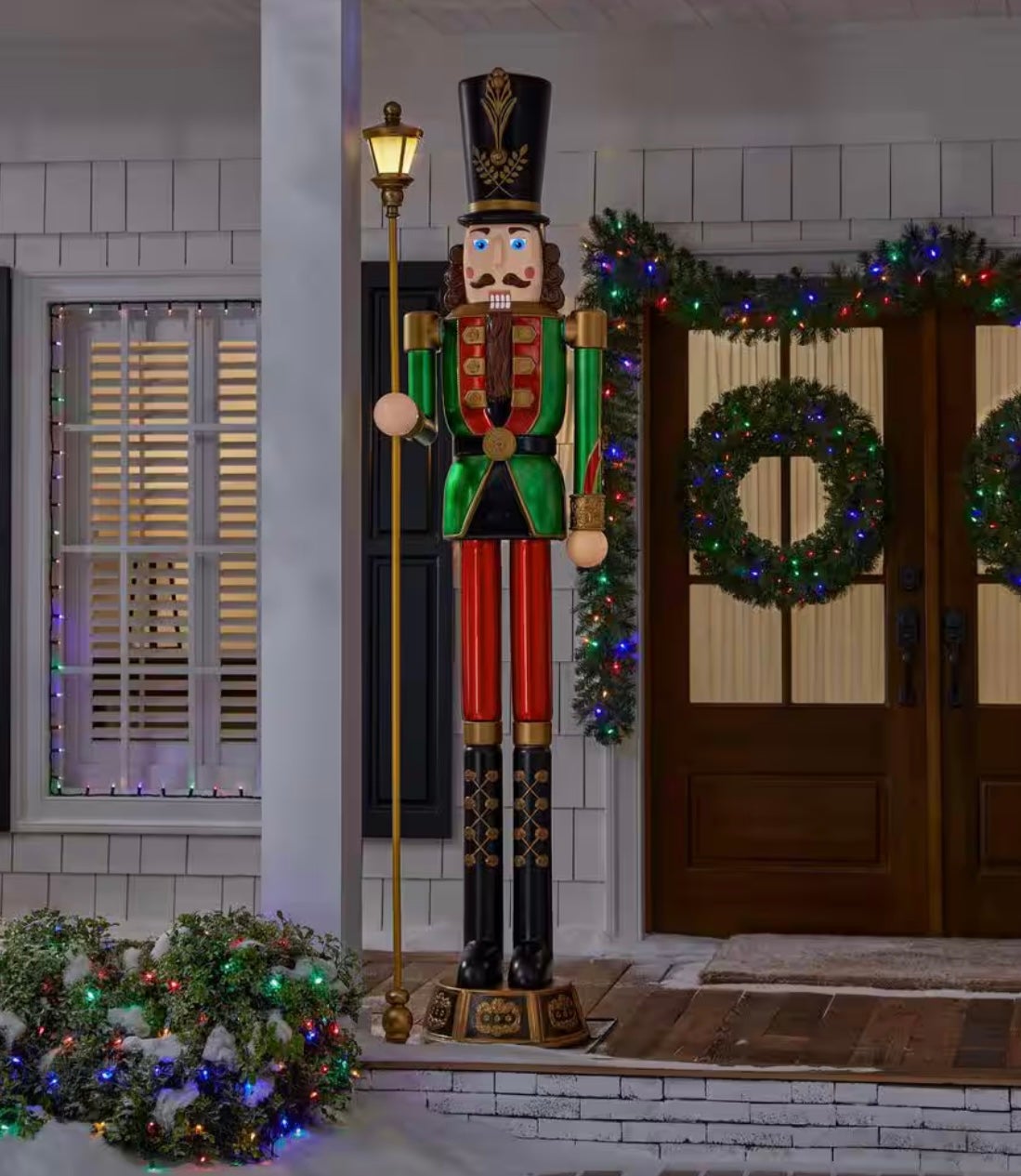 8 ft. Giant Lantern Nutcracker with LifeEyes | Merry and Spooky