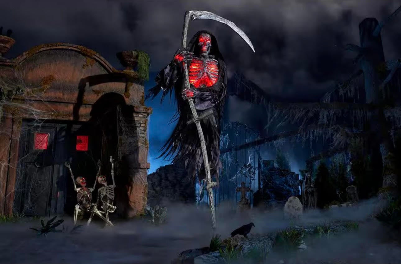 12 ft. Animated Levitating Reaper | Merry and Spooky